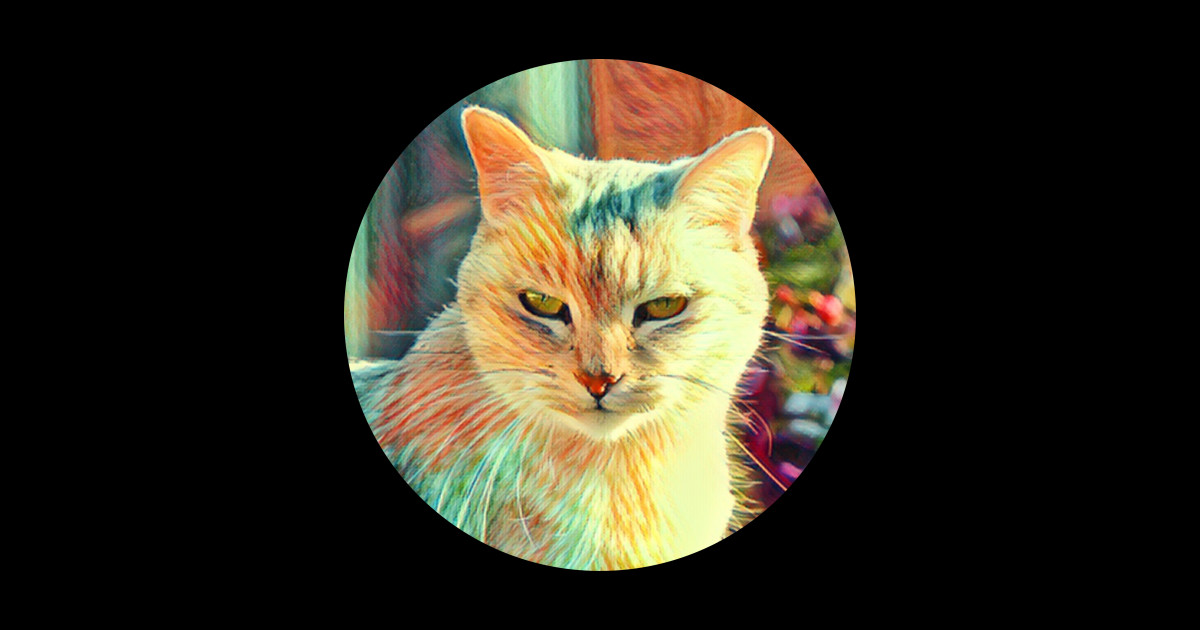 Furry floppy cat - Furry Floppy Cat - Sticker | TeePublic