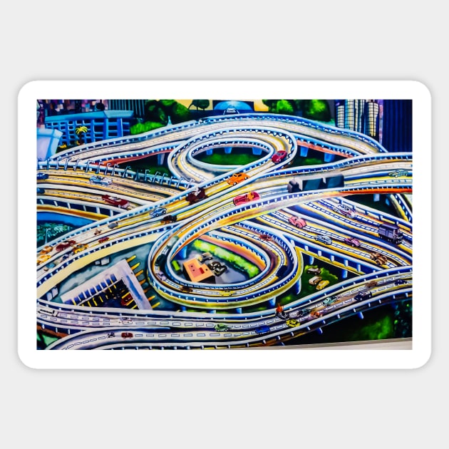 Loop the Loop - Mural - Sticker | TeePublic