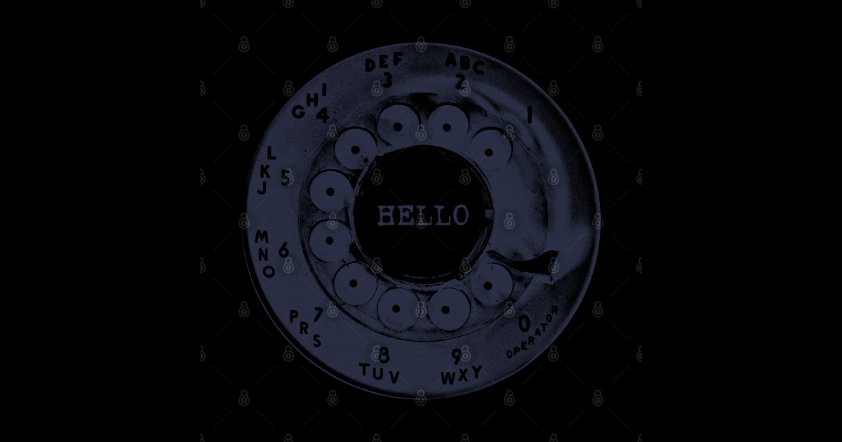 Hello Rotary Dial - Rotary Dial - Sticker | TeePublic