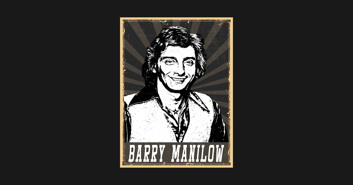 80s Style Barry Manilow - Barry Manilow - T-Shirt | TeePublic