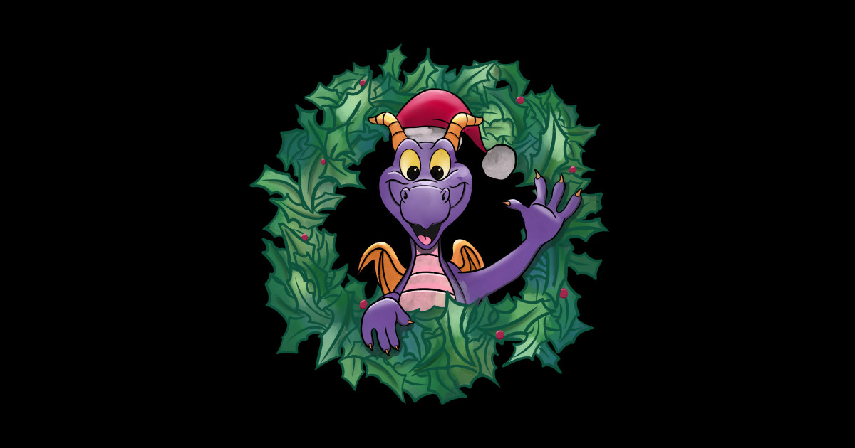 Holiday with Figment - Figment - Sticker | TeePublic