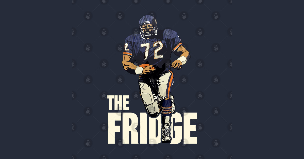 The Fridge William Perry - Chicago Bears - T-Shirt | TeePublic
