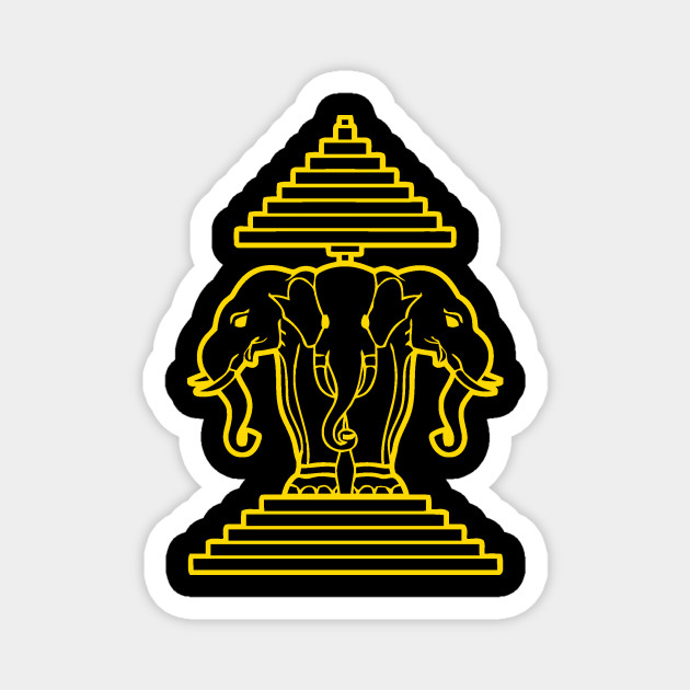 three headed elephant flag