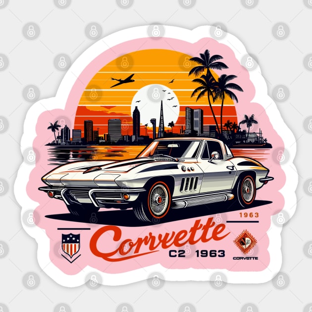 Corvette C2 - Corvette C2 - Sticker | TeePublic