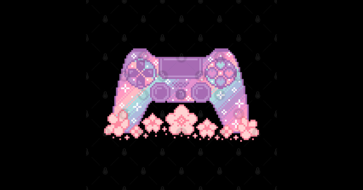 Playstation 4 Controller Pixel Art - Playstation - Sticker | TeePublic