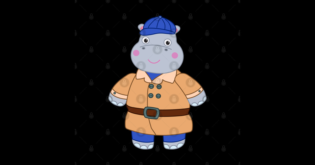 Henry Hippo - Detective costume for Halloween - Cute Cartoon Hippo ...