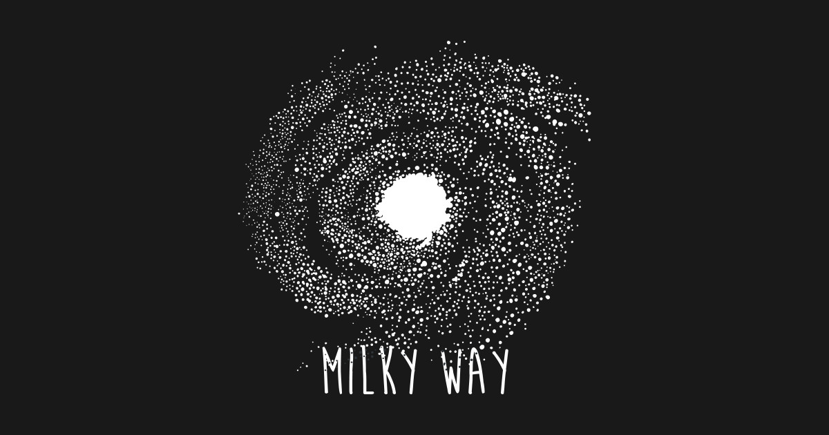 Milky Way Quote of the Milky Way in Monochromatic Style Astronomical ...