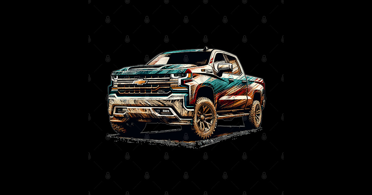 Chevrolet Silverado - Chevrolet Silverado - Sticker | TeePublic