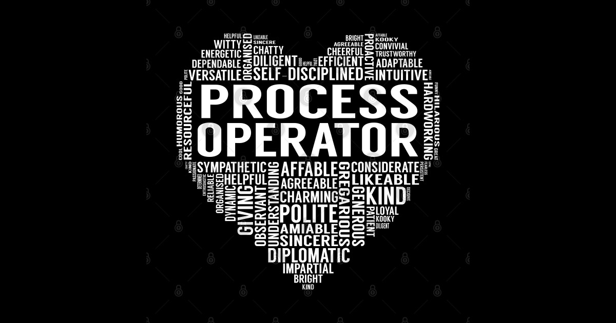 Process Operator Heart - Process Operator - Sticker | TeePublic