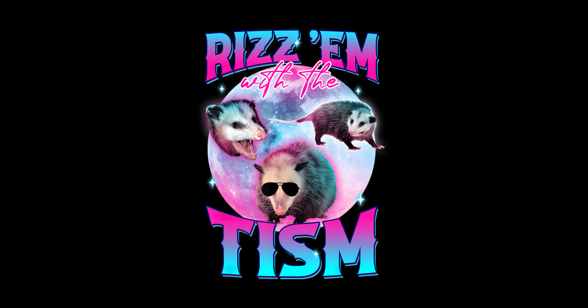 Autism Funny Rizz Em With The Tism Meme Opossum - Rizz Em With The Tism ...