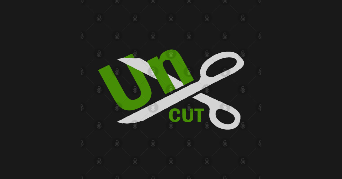 UnCut - Small logo on Black - Uncut - Magnet | TeePublic