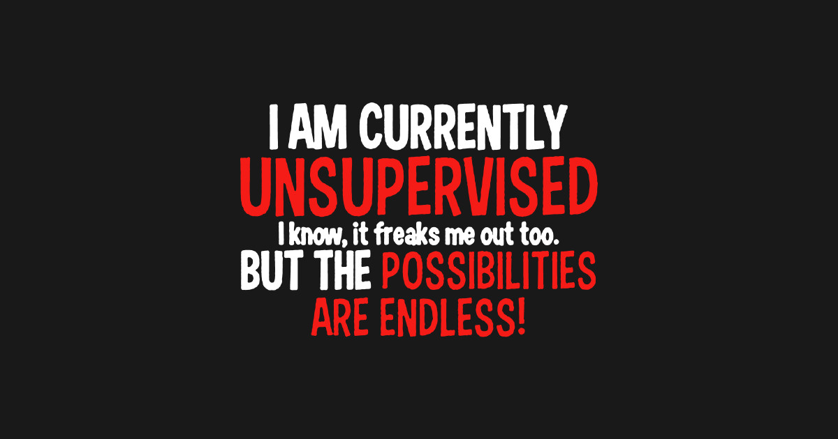 I Am Currently Unsupervised - Unsupervised - T-Shirt | TeePublic I Am Currently Unsupervised - Unsupervised - T-Shirt | TeePublic