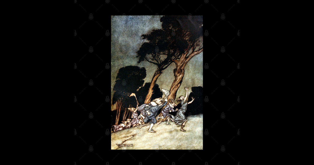 Dissonant Roars - Arthur Rackham - Dissonant Roar - Sticker | TeePublic
