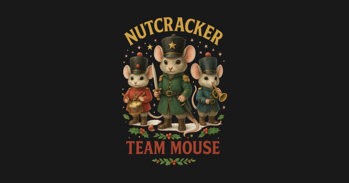 Nutcracker Team Mouse – Cute Christmas Ballet Soldiers Holiday Outfit ...