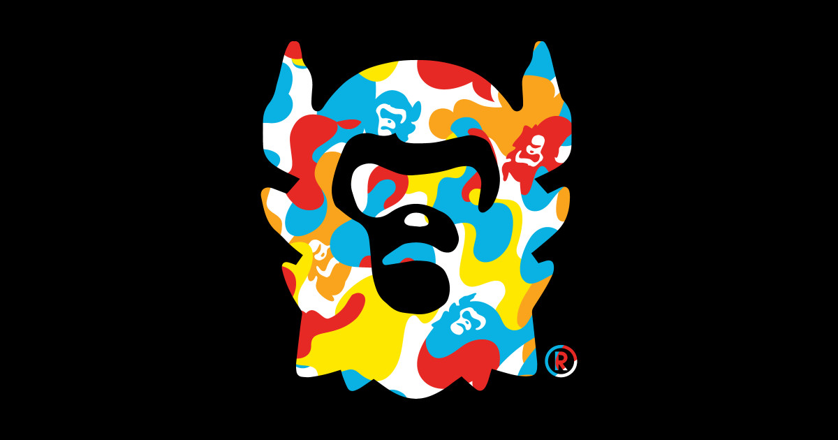 Aimon Bubble Multi Camo Aimon Head - Now Street - Sticker | TeePublic