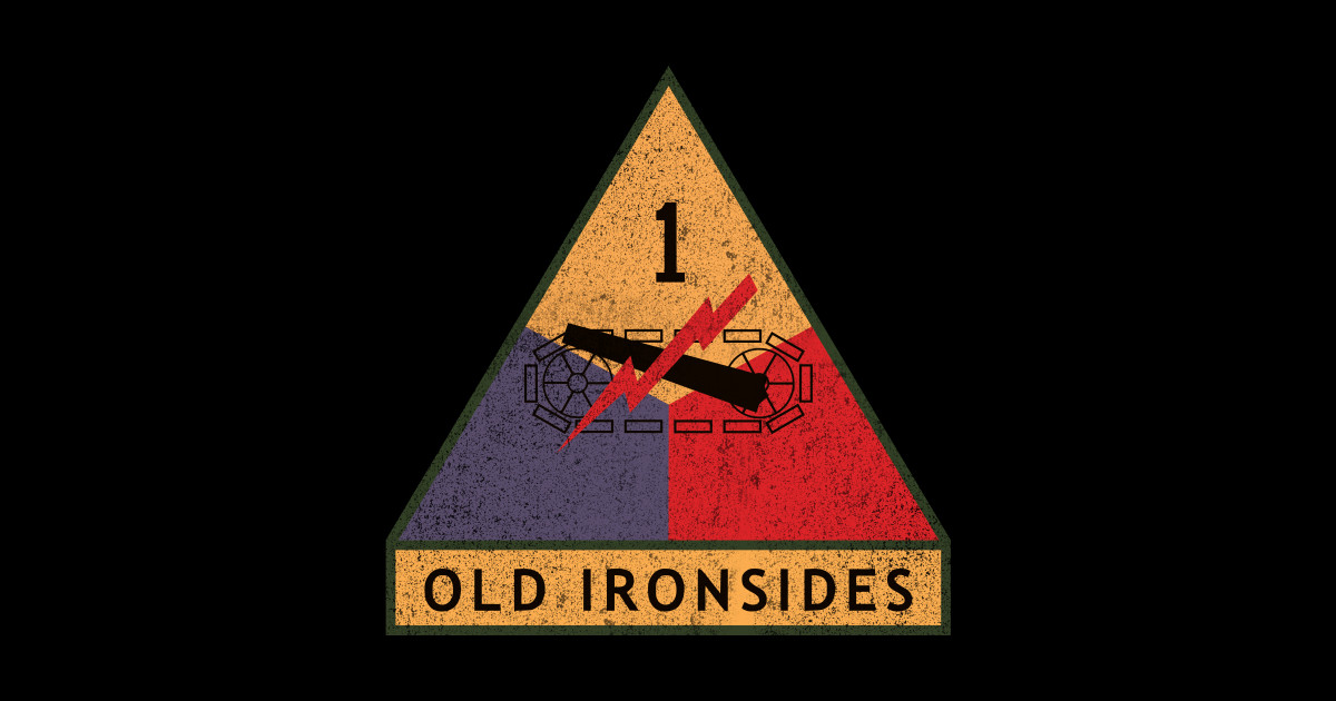 1st Armored Division Old Ironsides Badge - 1st Armored Division Logo ...