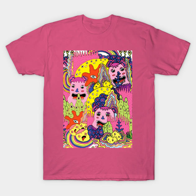 The Dress Code is Black & White - Psychedelic - T-Shirt | TeePublic