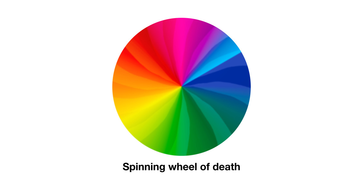 Spinning wheel of death - Apple Mac - T-Shirt | TeePublic