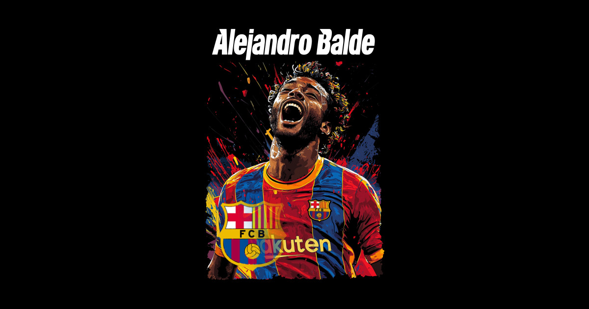 ALEJANDRO BALDE FOOTBALL FAN ART - Alejandro Balde Football Fan Art - Sticker | TeePublic