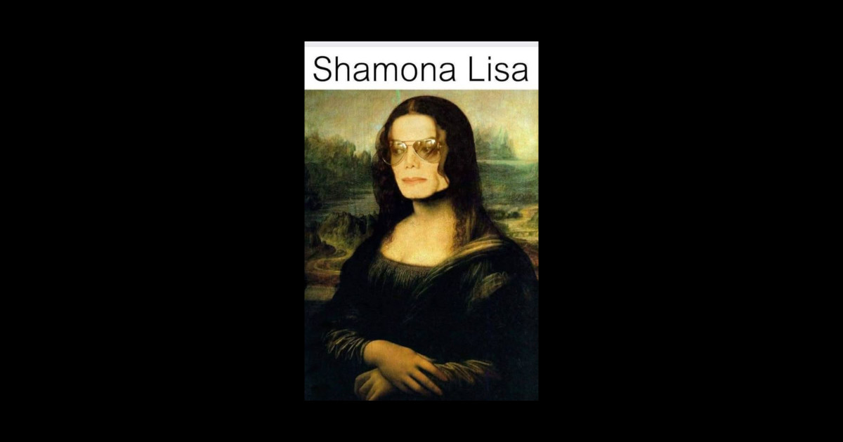 SHAMONA LISA MEME - Mona Lisa - Sticker | TeePublic