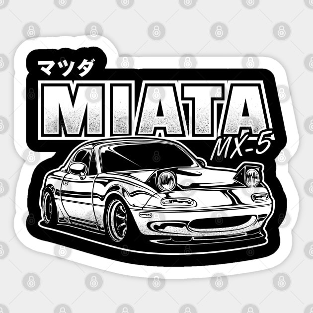 Mazda Miata MX-5 NA - Mazda Miata - Sticker | TeePublic