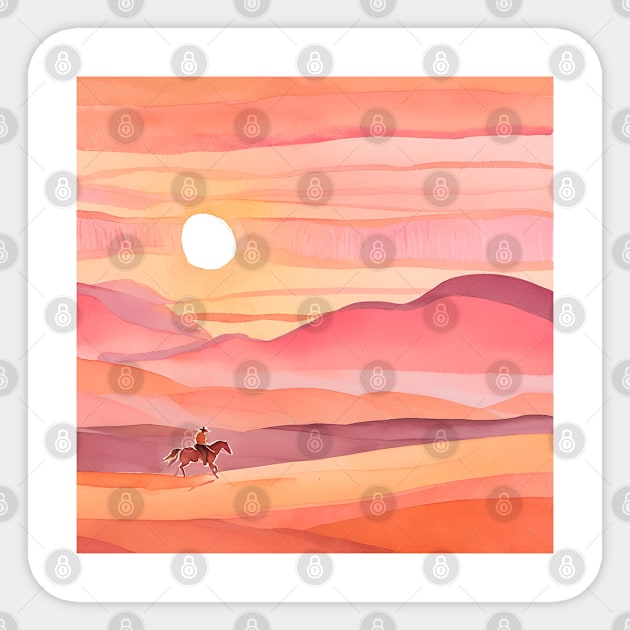 Racing the Crimson Sky - George Strait - Sticker | TeePublic