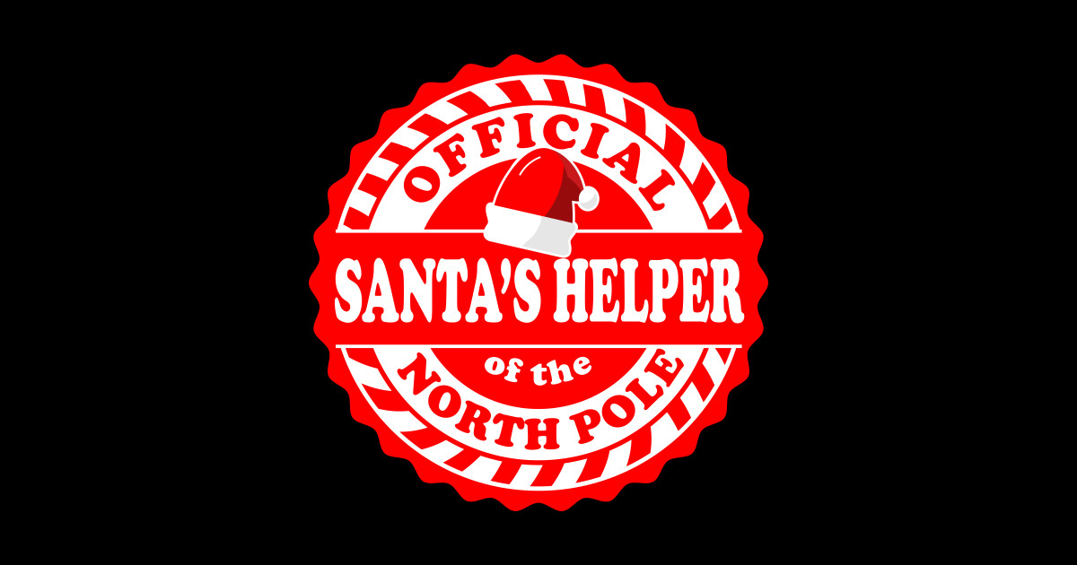 Official Santa's Helper of the North Pole logo design - Christmas ...