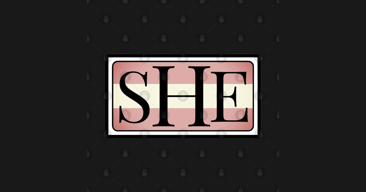 She gender pronouns transgender flag colors - She Pronoun - T-Shirt ...