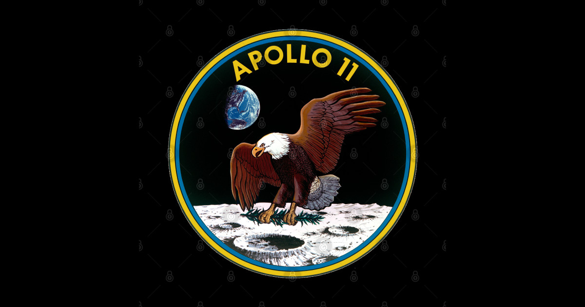 Apollo 11 Logo - Apollo 11 Mission Patch - Sticker | TeePublic