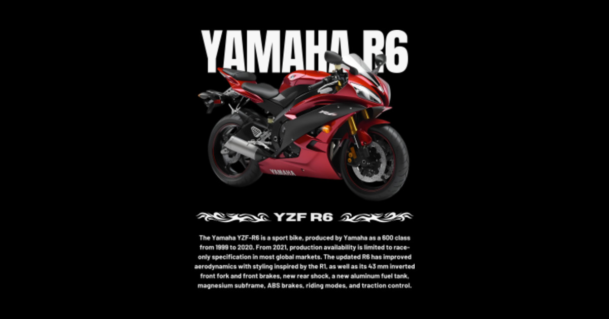 Yamaha YZF-R6 - Yamaha - Sticker | TeePublic