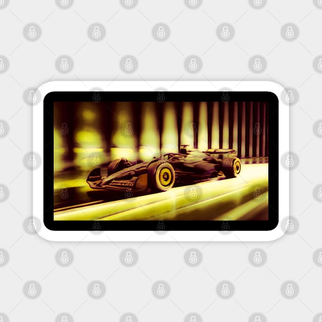 F1 Car Art - F1 - Magnet | TeePublic
