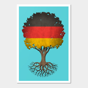 Tree of Life with German Flag - Germany - T-Shirt | TeePublic