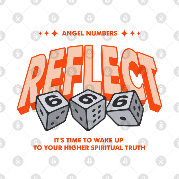Angel Numbers 666 Reflect word lettering art - Lettering Typography ...