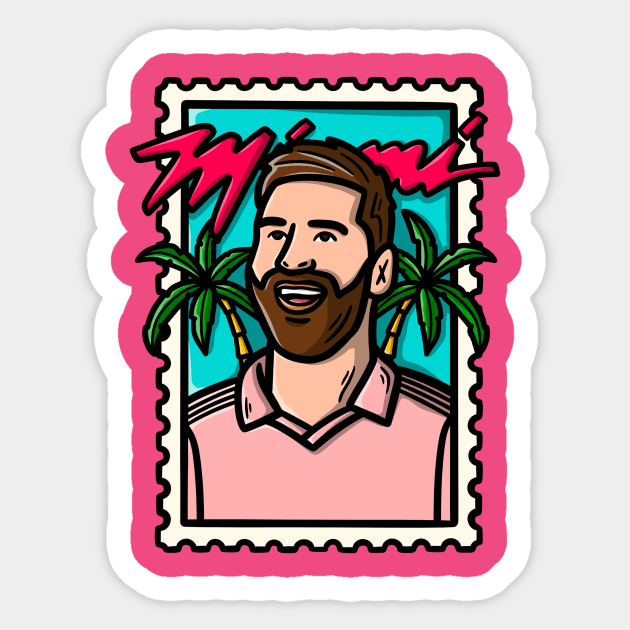 Leo Messi - Miami - Messi - Sticker | TeePublic