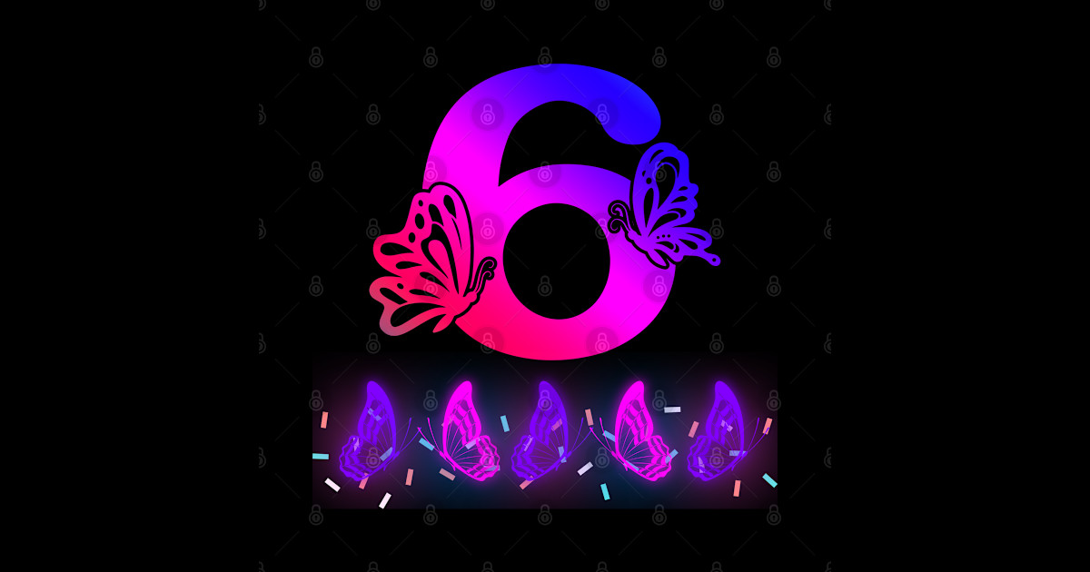 6th Birthday. Dinosaurs Design. My sixth birthday. Let's celebrate ...