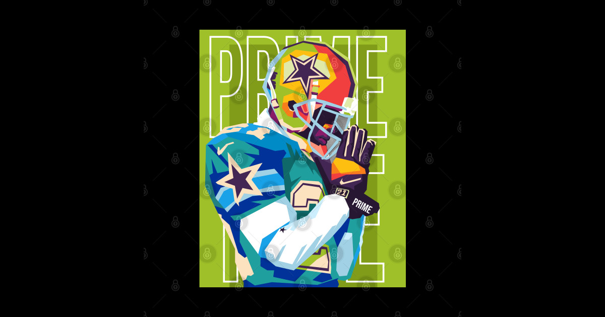 deion sanders prime time - Deion Sanders - Sticker | TeePublic