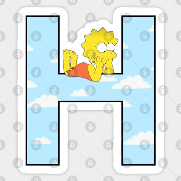 Simpsons letter - Simpsons - Sticker | TeePublic