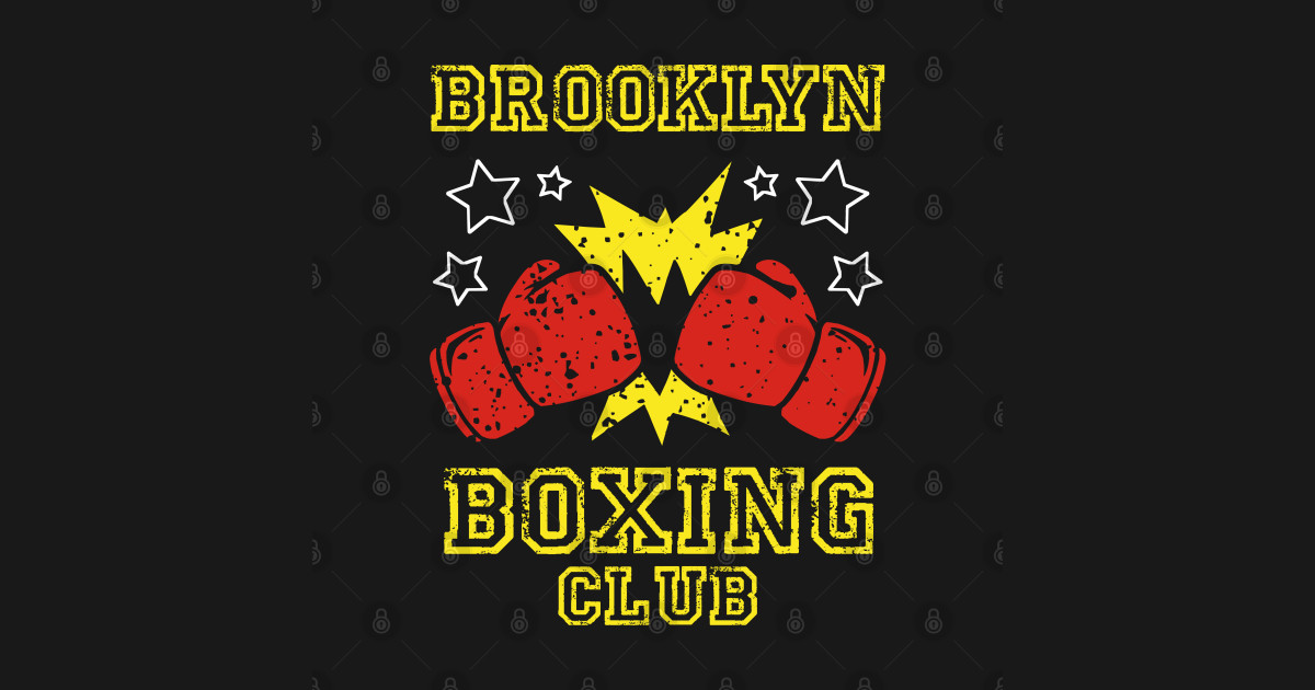 brooklyn boxing club, vintage style boxing gloves design for boxers and ...