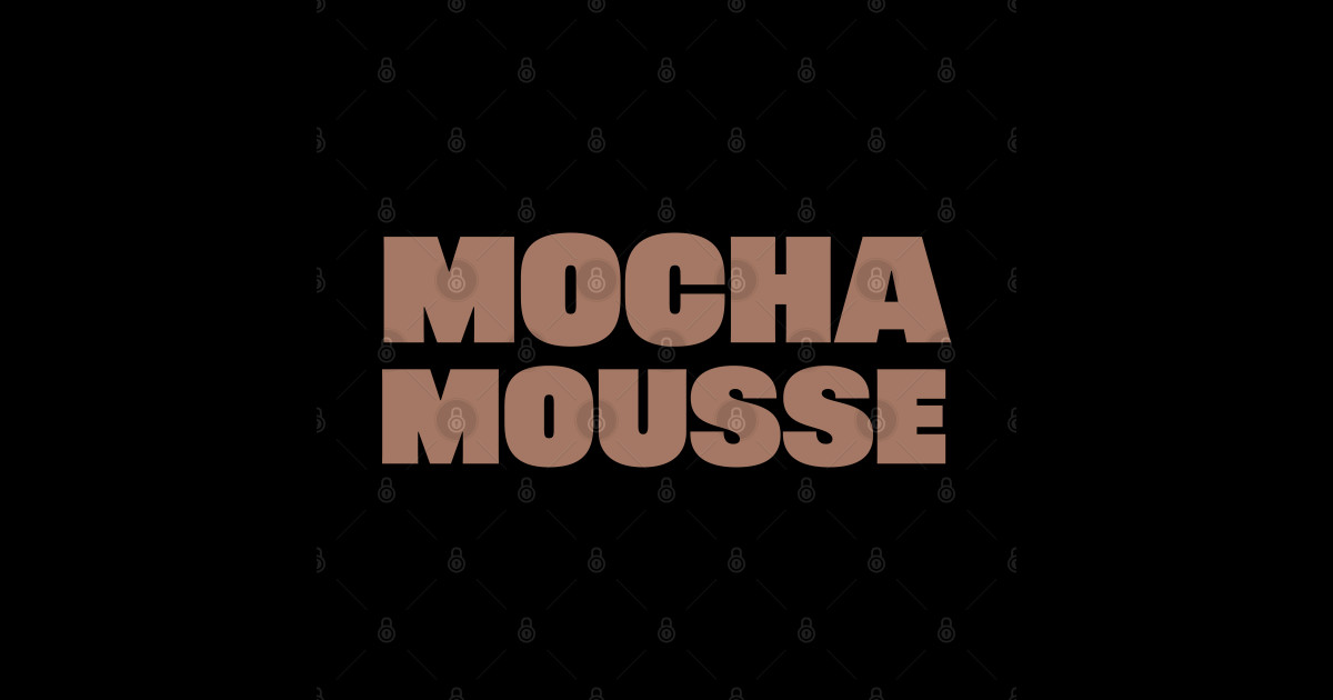 Mocha Mousse Color of the Year 2025 - Mocha Mousse - Sticker | TeePublic
