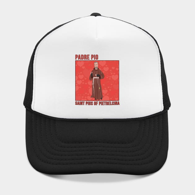 Padre Pio Saint Pius of Pietrelcina - Catholic Church - Hat | TeePublic