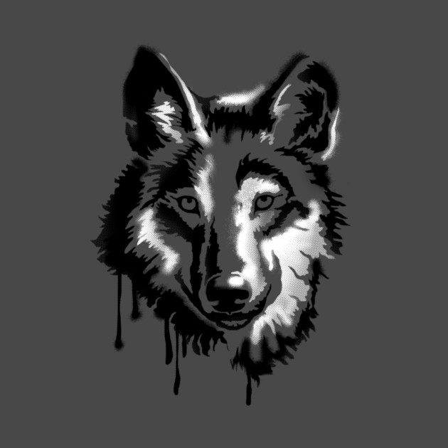 wolf graffiti - Wild Animals - T-Shirt | TeePublic