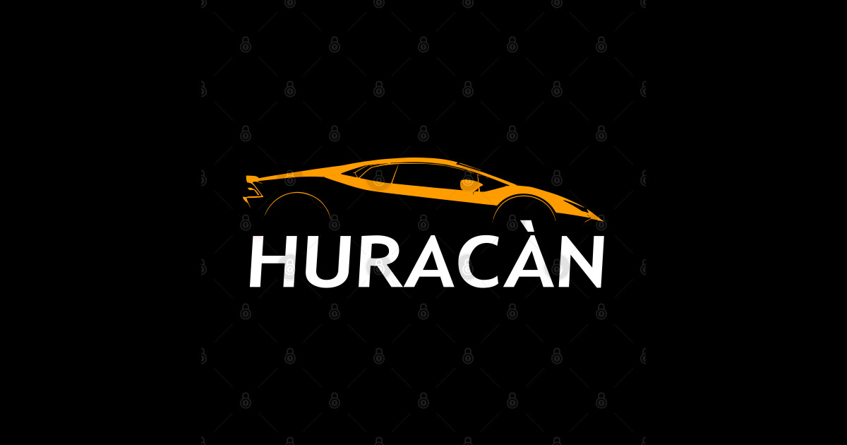 Huracan silhouette - Huracan - Sticker | TeePublic