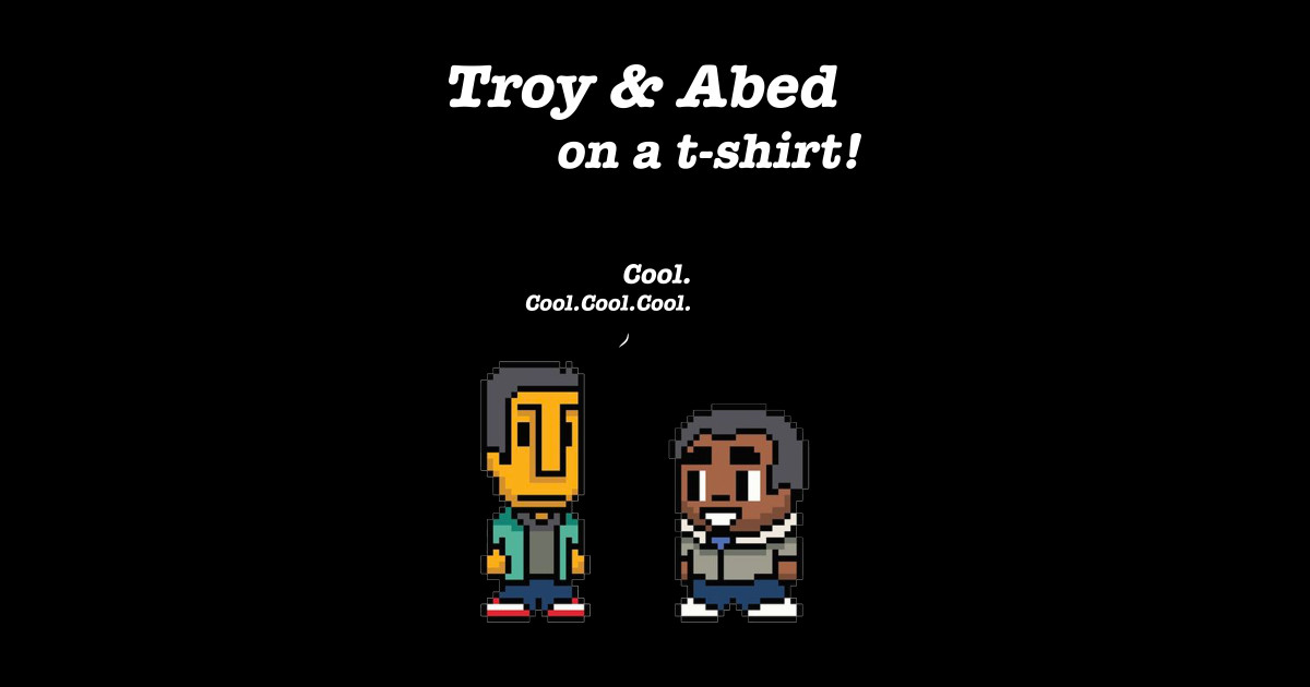 Troy and Abed · Community · TV show - black - Community - Posters and ...