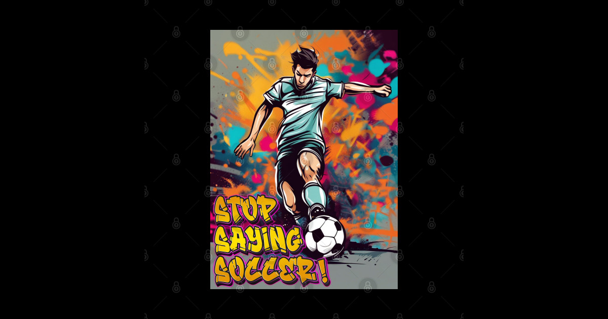 Urban Kick: Graffiti-Style Football Player - Sports Football Urban Art ...