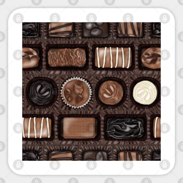Box of Chocolates - Chocolate - Sticker | TeePublic