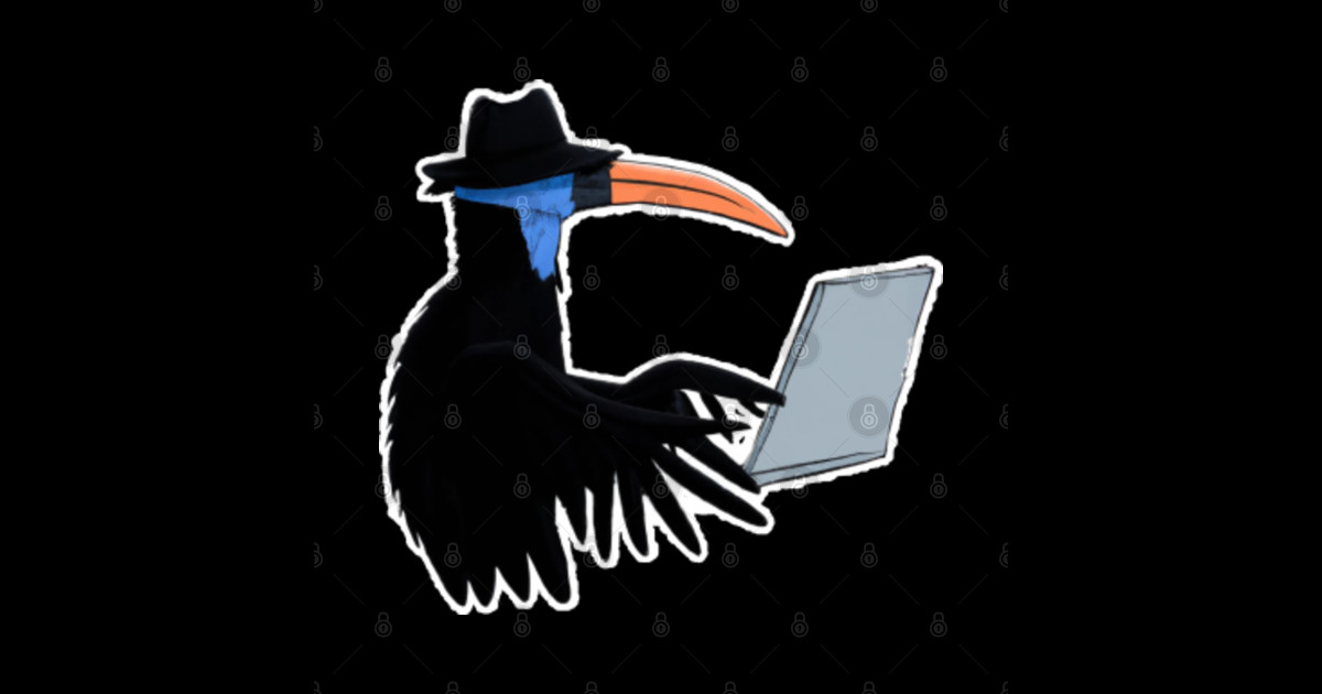 Bird Hacker - Funny Hacker Gifts - Sticker | TeePublic