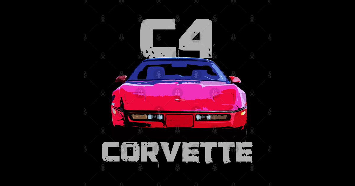 C4 Corvette - Corvette - Sticker | TeePublic