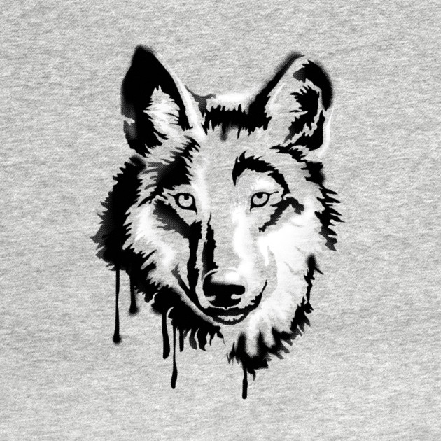wolf graffiti - Wild Animals - Kids T-Shirt | TeePublic