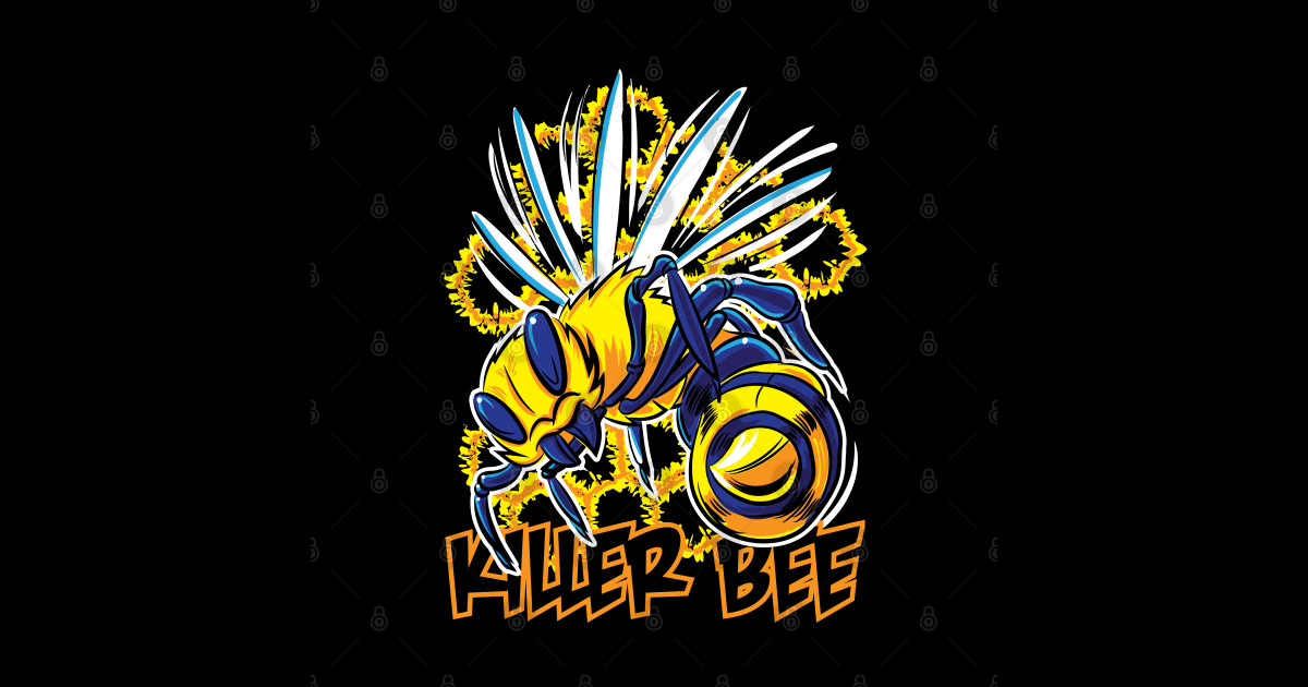 Killer Bee with sharp stinger - Killer Bee Stinger - Sticker | TeePublic