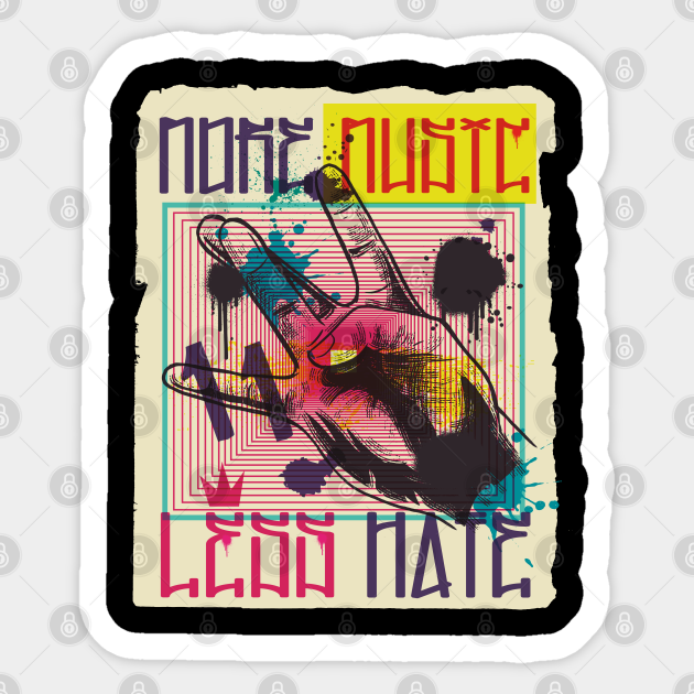 Westside Hand Gesture Hip Hop Graffiti - Westside - Sticker | TeePublic